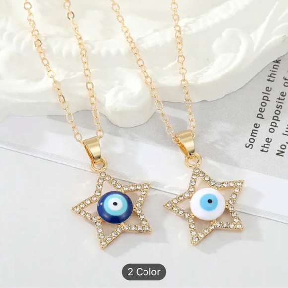 Jewelry | Evil Eye Star Shaped Necklace | Poshmark